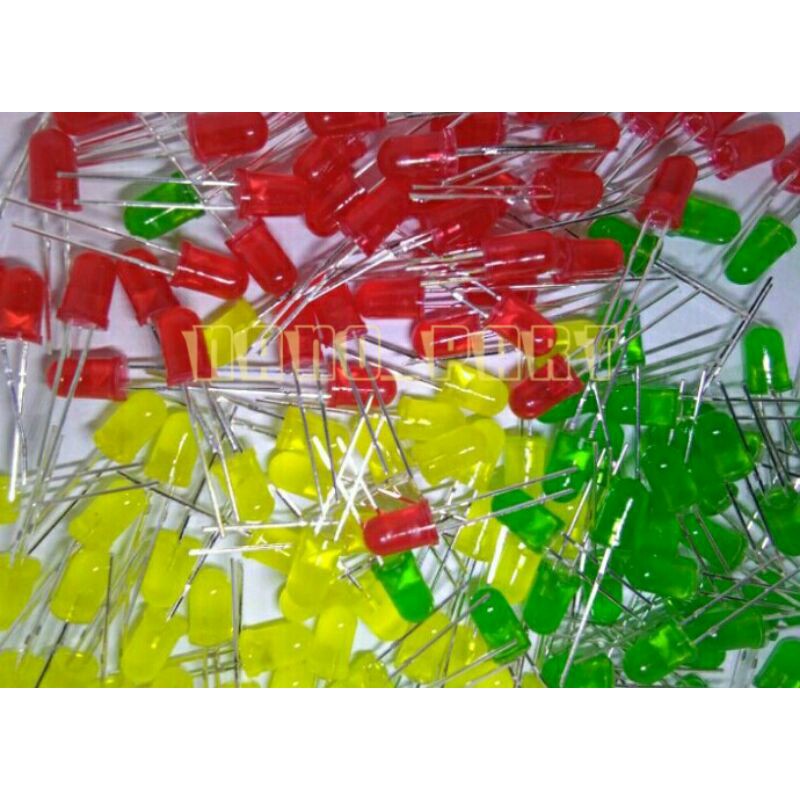 Jual LED 5mm warna merah kuning hijau biru | Shopee Indonesia