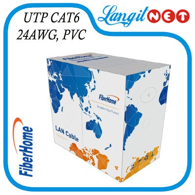 Jual FIBERHOME CABLE UTP CAT 6 AWG24, PVC | Shopee Indonesia