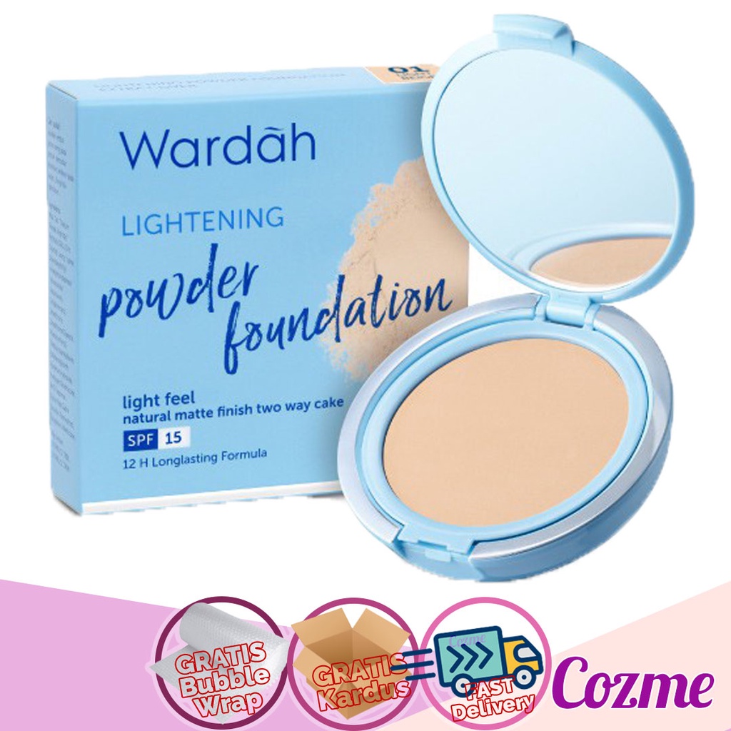 Jual WARDAH Lightening Powder Foundation /TWC Light Feel 12gr | Shopee ...