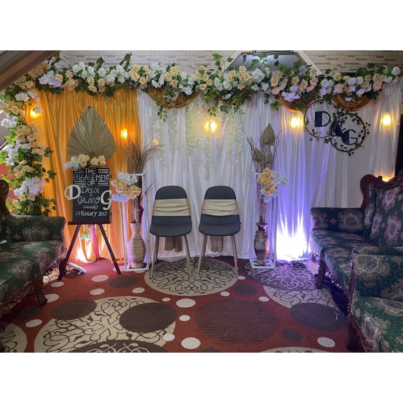 Jual BACKDROP ENGAGEMENT/AKAD NIKAH/PENGAJIAN | Shopee Indonesia