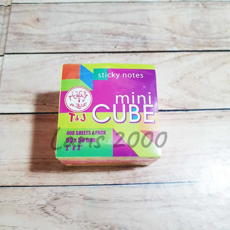 Jual Sticky Notes Mini Cube T&J 50mm (isi 400 lembar) | Shopee Indonesia