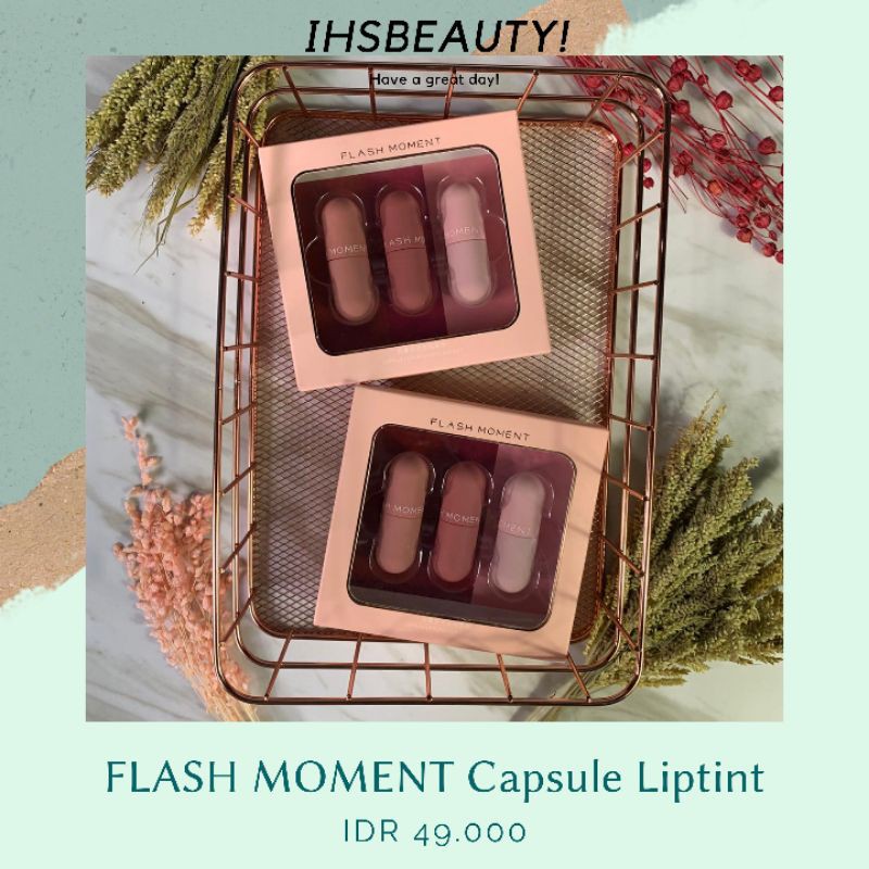 Jual FLASH MOMENT Capsule Lip Tint Original | Shopee Indonesia
