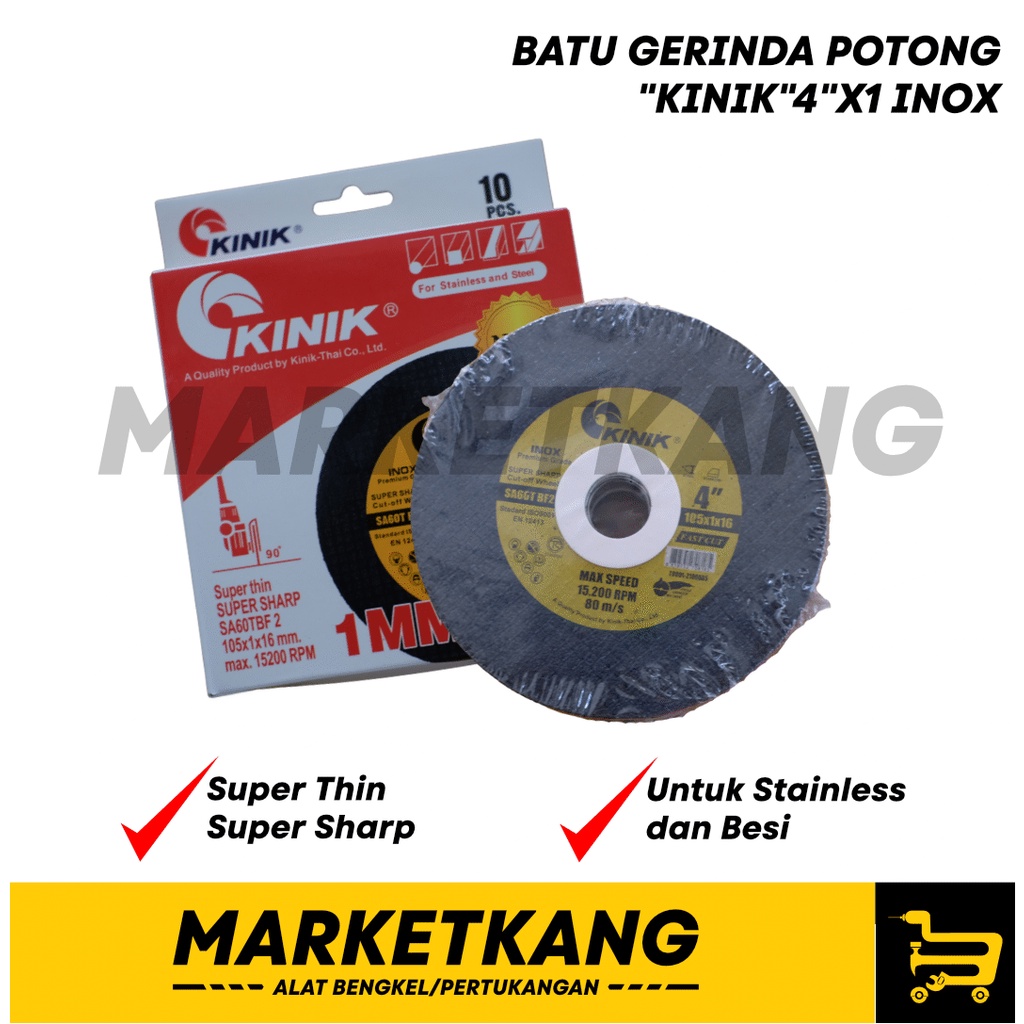 Jual BATU GRINDA POTONG "KINIK" 4" x 1 INOX PACK | Shopee Indonesia