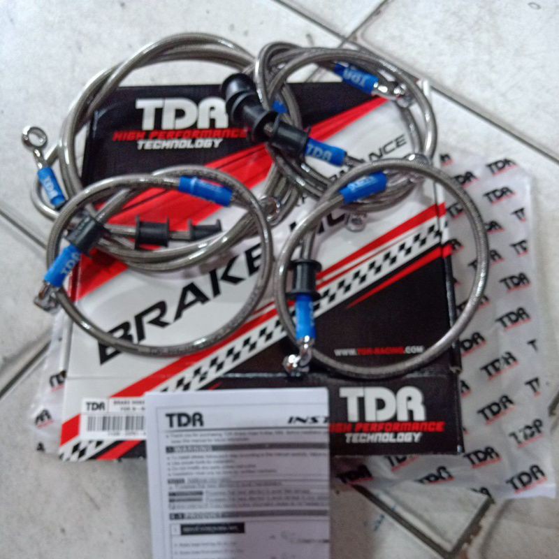 Jual selang rem tdr kabel rem brake hole TDR yg abs silver for nmax yg ...