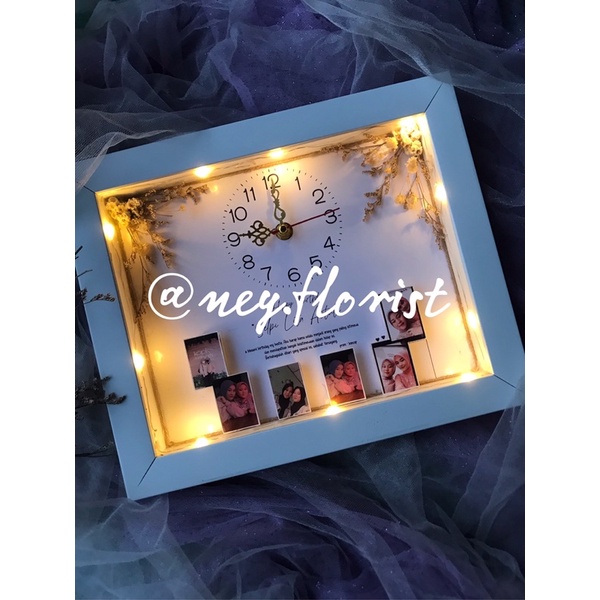 Jual GIFT FRAME JAM ULTAH/WISUDA /ANIVERSARY/WEDDING | Shopee Indonesia