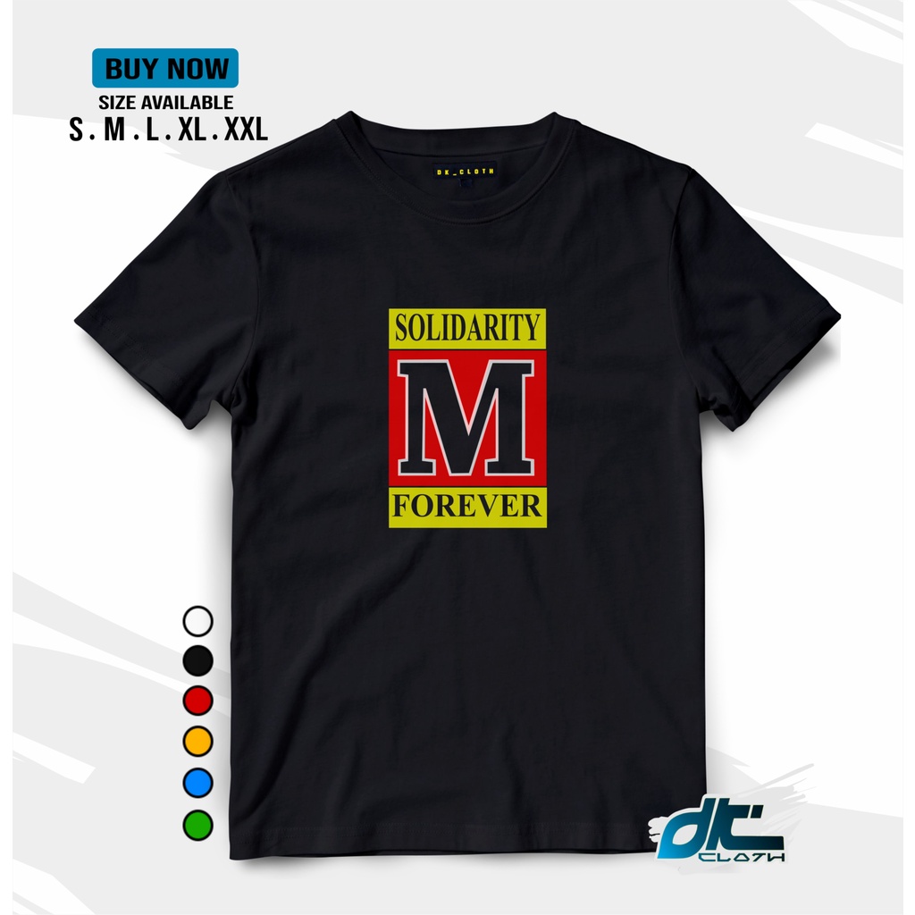 Jual Baju Kaos distro Pria Teknik Mesin M Solidarity Forever || sablon ...