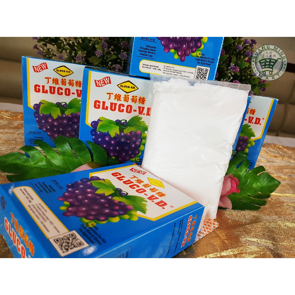 Jual Glukosa / Tepung Dekstrosa GLUCO VD 340gr 12oz / Gula Anggur ...