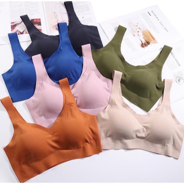 Jual Seamless Bra Women Bra Zero Feel Bra Wanita Sport Yoga Bra BH ...