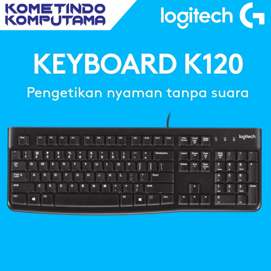 Jual K120 LOGITECH KEYBOARD K120 USB - 100% Resmi - Logitech K120 USB ...