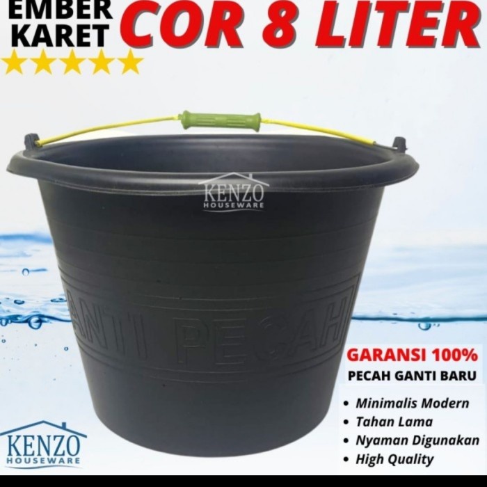 Jual Ember Plastik Hitam Gagang Kuning Kawat Awet Bucket Ember Kamar ...