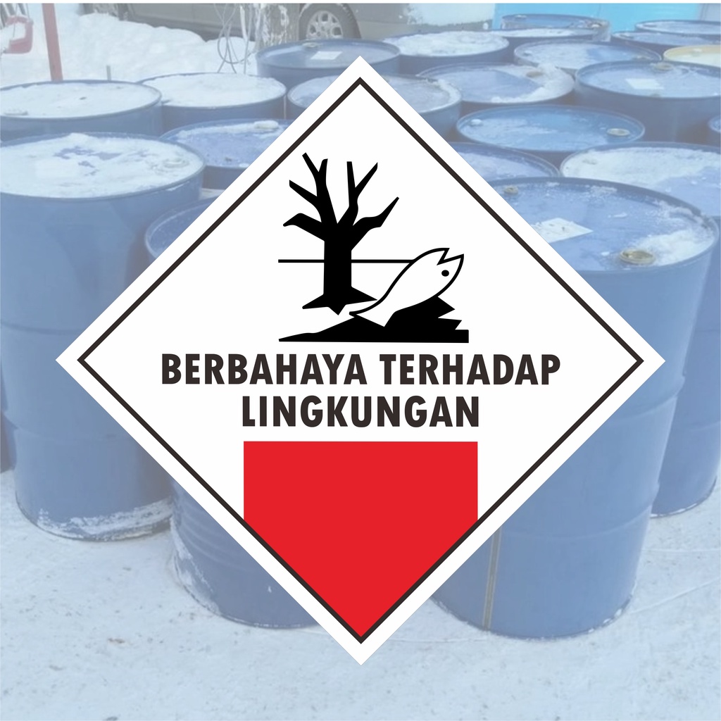 Jual Sticker Label Tanda Limbah B3 Stiker Hazmat, Beracun, cairan mudah ...