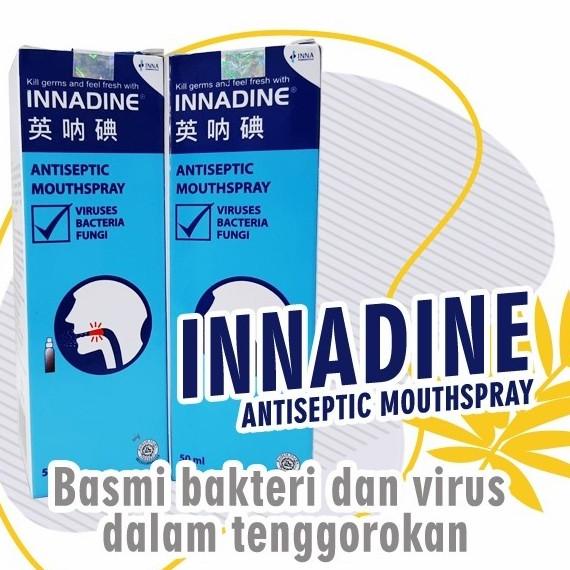 Jual Innadine Antiseptic Mouthspray 50ml | Shopee Indonesia