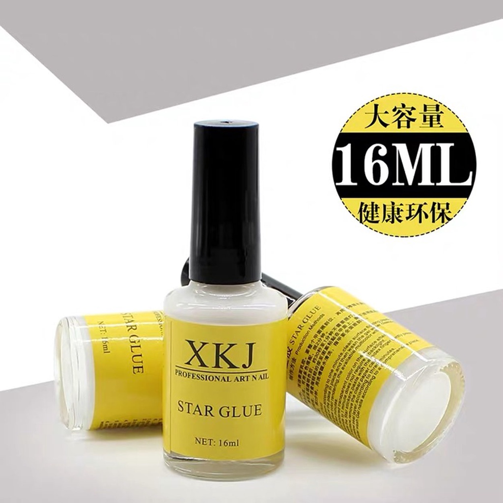 Jual LEM NAIL FOIL XKJ STAR GLUE FOIL TRANSFER AKSESORIS KUKU 16ml | Shopee Indonesia