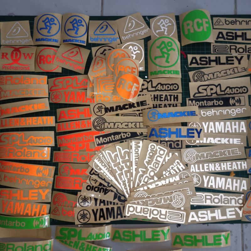 Jual Sticker Cutting Audio Music Logo / Yamaha Music,Montarbo,Huper DLL ...
