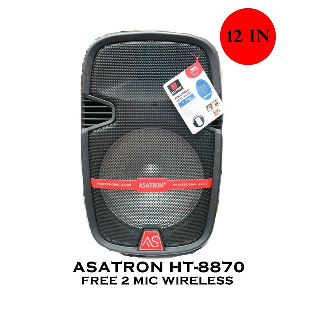 Jual Speaker Portable Wireless Meeting Asatron HT-8870 ( 12 Inch ...