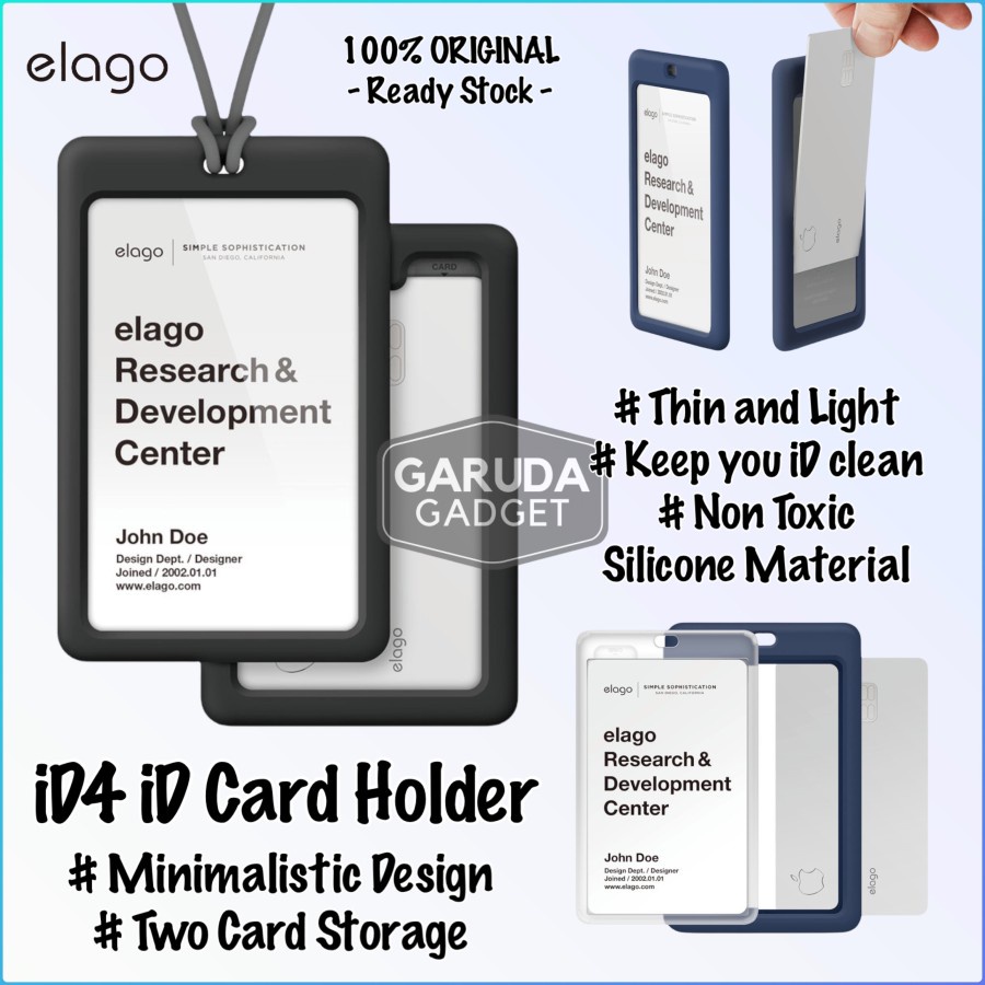 Jual Name Tag Elago iD4 iD Card Holder Badge Strap Kartu Kerja Kantor ...
