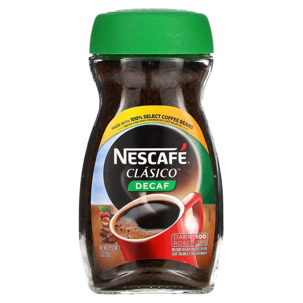 Jual Nescafe Clasico Instant Decaffeinated Coffee Dark Roast Decaf 200g ...