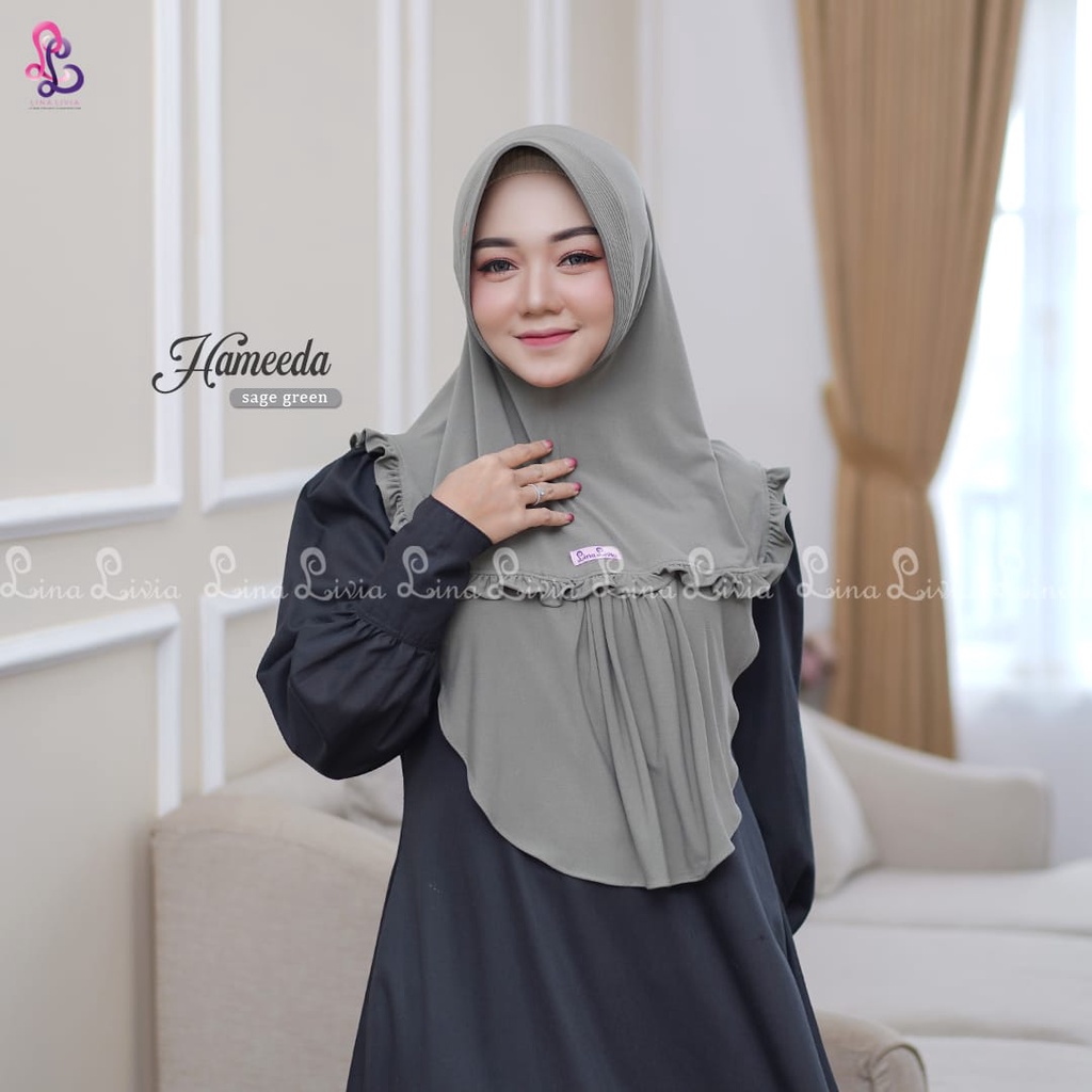 Jual Linalivia Hijab - Hameeda hijab instan jersey high twist nyaman dan adem | Shopee Indonesia