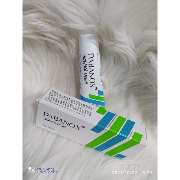 Jual PABANOX SUNBLOCK CREAM KRIM PERLINDUNGAN SINAR MATAHARI 20G ...