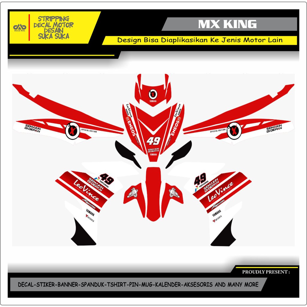 Jual Stiker Decal Motor Mx King Full Body New 49 | Shopee Indonesia