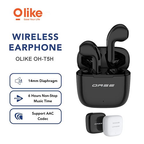 Jual OASE OLIKE TWS Wireless Earbuds OH-T5H Ki1s IOS & Android 100% ...