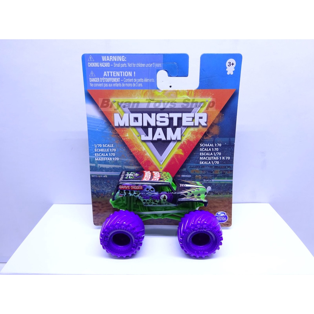 Jual Monster Jam Spin Master Grave Digger Purple Tire | Shopee Indonesia