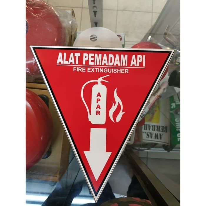 Jual SIGN STICKER K3 SEGITIGA APAR UKURAN 30x30cm | Shopee Indonesia