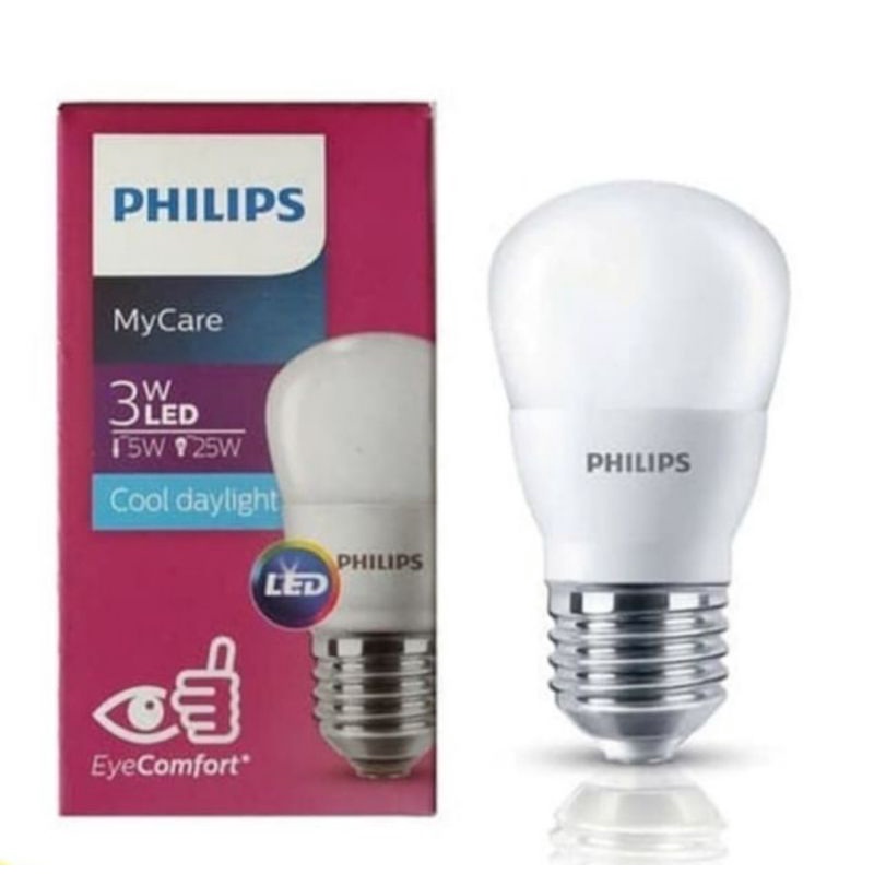 Jual Promo Lampu LED Philips 3 Watt Bohlam 3w Philip Putih 3 W Bulb LED ...