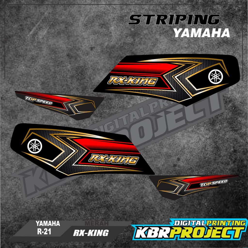 Jual (cod) stiker motor - striping rx king - motor yamaha - motor ...