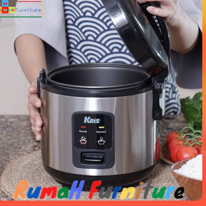 Jual `☈ krisbow rice cooker 1 liter hitam Deluxe Magicom 1,8 liter - 1L ...