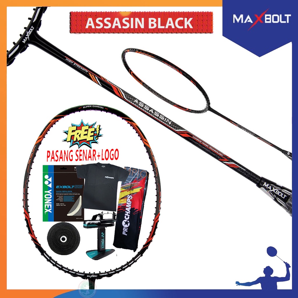 Jual MAXBOLT Assassin Raket Badminton Original | Shopee Indonesia
