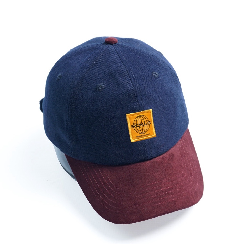 Jual RCKLS. Topi Pria Topi Polocaps Denim Strike navy maroon Topi ...