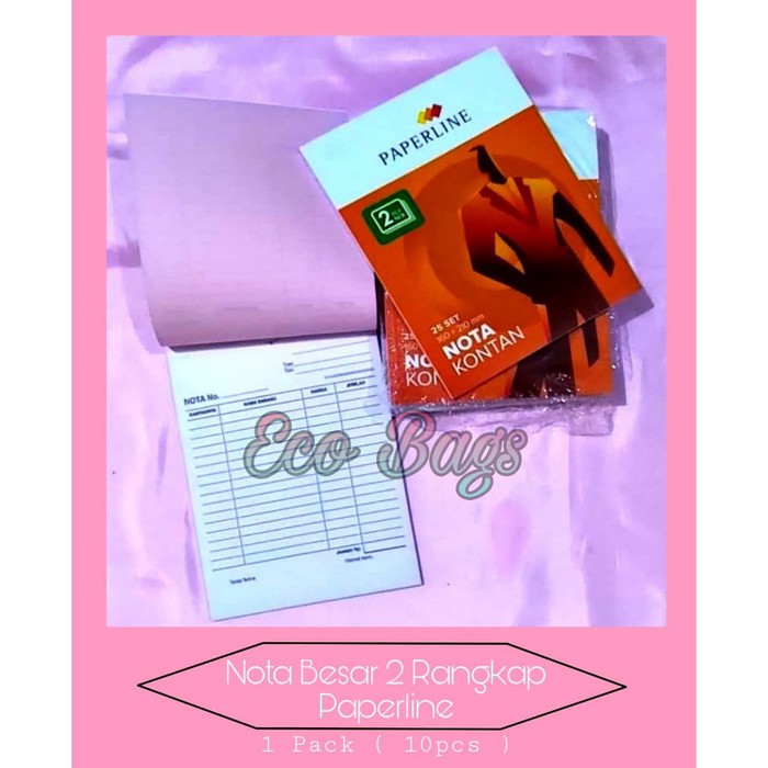 Jual Buku Nota Besar/ Nota Besar 2 ply Kontan/Nota Besar Paperline ...