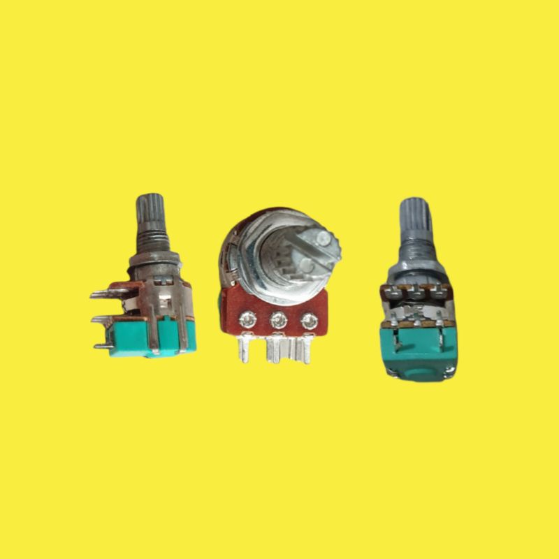 Jual Potensio Potensiometer Saklar On Off Stereo Kaki 6+2 Pin 50K Kecil ...