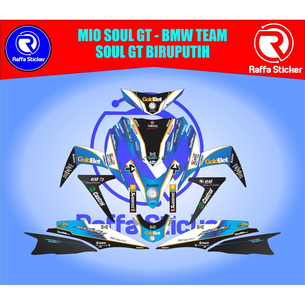 Jual Decal Sticker Fullbody YAMAHA MIO SOUL GT - BMW SUPER BIKES ...