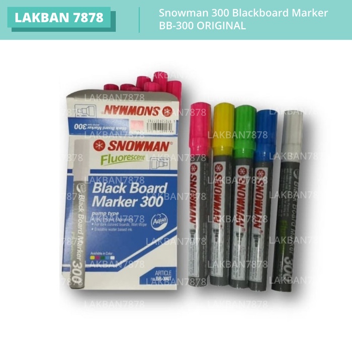 Jual Snowman 300 Blackboard Marker BB-300 ORIGINAL | Shopee Indonesia