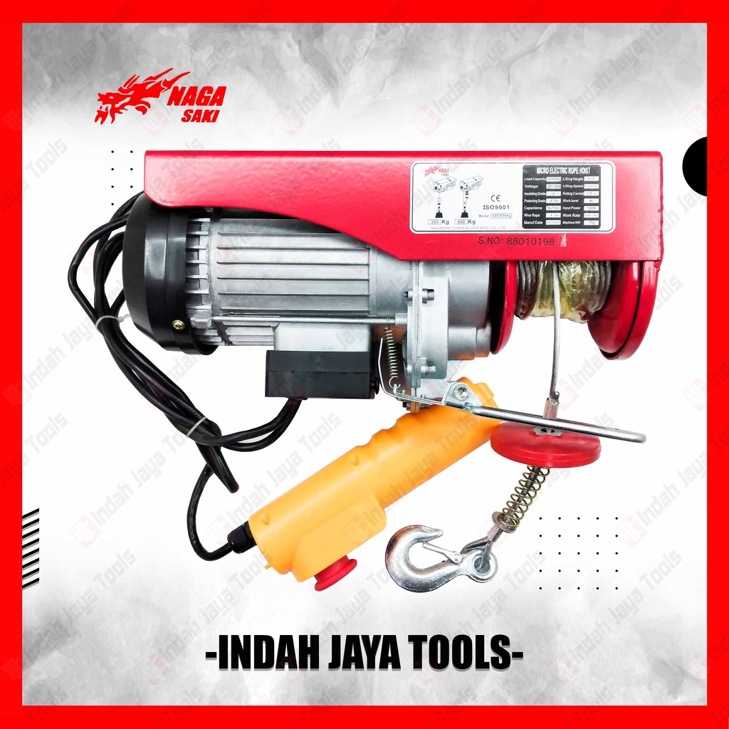 Jual Electric Hoist 1200 Kg Katrol Elektrik Takel Listrik PA1200 Wire ...