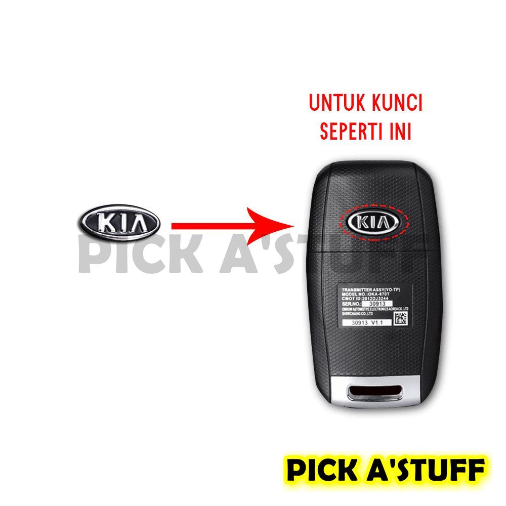 Jual Emblem Kunci Sticker Logo Kunci KIA Sorento Rio Carrens | Shopee ...