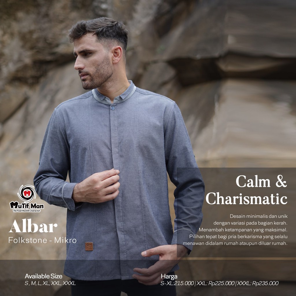 Jual Koko Mutif Albar Navy | Shopee Indonesia