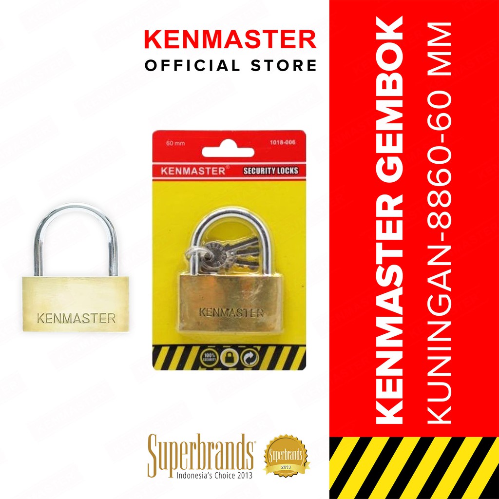 Jual Kenmaster Gembok Kuningan 8860 60mm | Shopee Indonesia