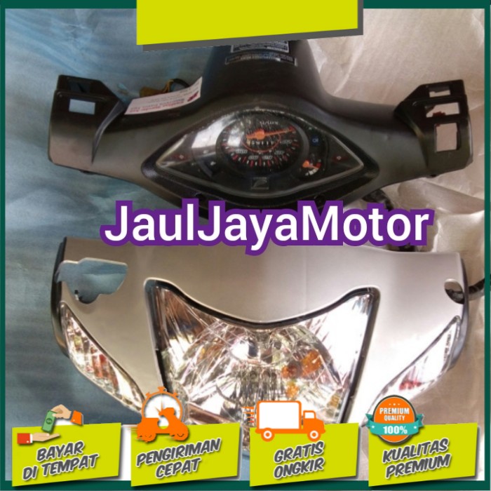 Jual Cover Batok Pala Set AB + Spidometer + Lampu Depan + Sen Supra Fit ...