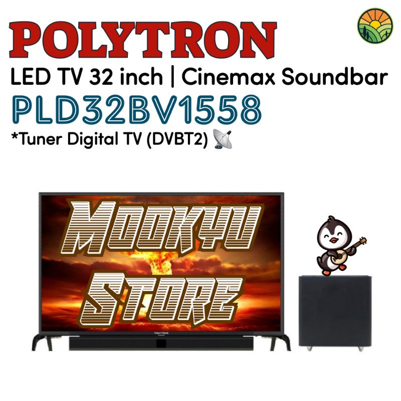Jual LED TV POLYTRON 32 Inch PLD32BV1558 | PLD 32BV1558 | DVBT-2 Digital TV with CinemaX ...