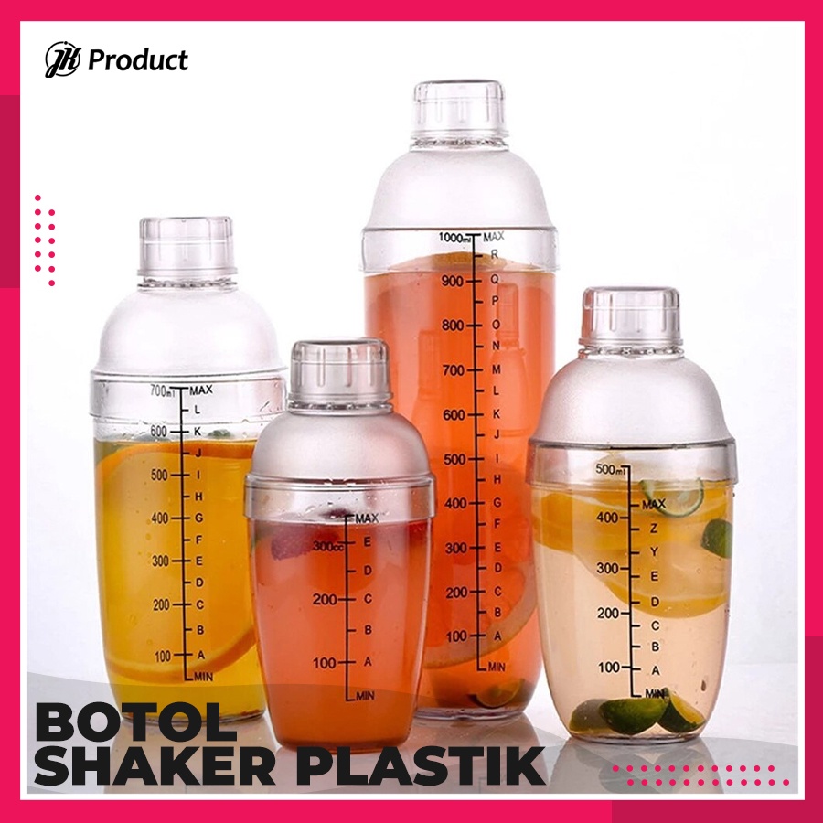 Jual Botol Shaker Plastik Pengocok Minuman 300 ml 500 ml 700 ml 1000 ml | Shopee Indonesia