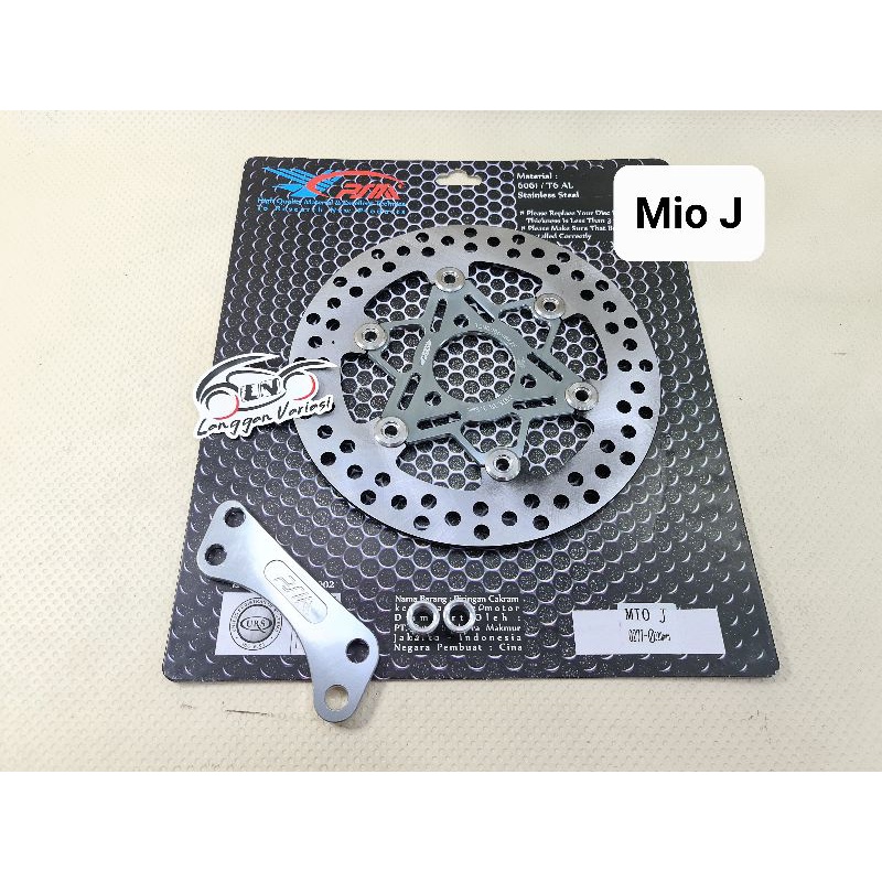 Jual Disc Brake Piringan Cakram Rem PSM 220 mm Mio J M3 Fazzio Lubang ...