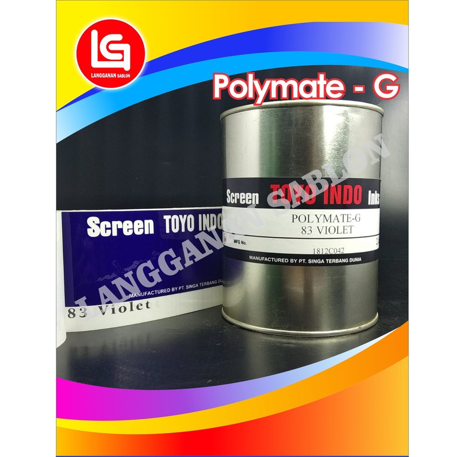 Jual TOYO INDO POLYMATE-G 83 VIOLET 1 KG - TINTA SABLON PLASTIK ...