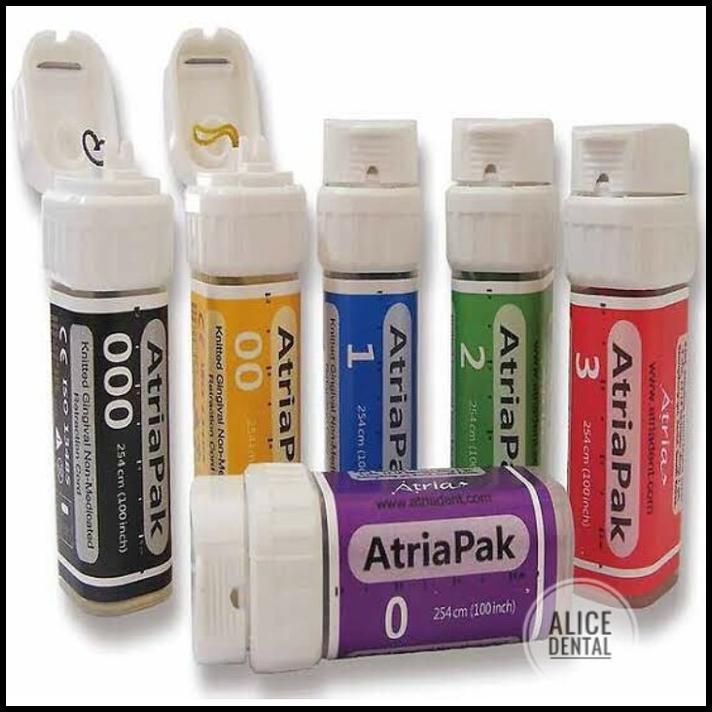 Jual Atriapak Dental Gingival Retraction Cord 00 000 Benang Retraksi ...