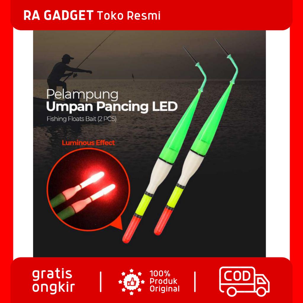 Jual Pelampung Umpan Pancing LED Luminous Fishing Floats Bait 2 PCS ...