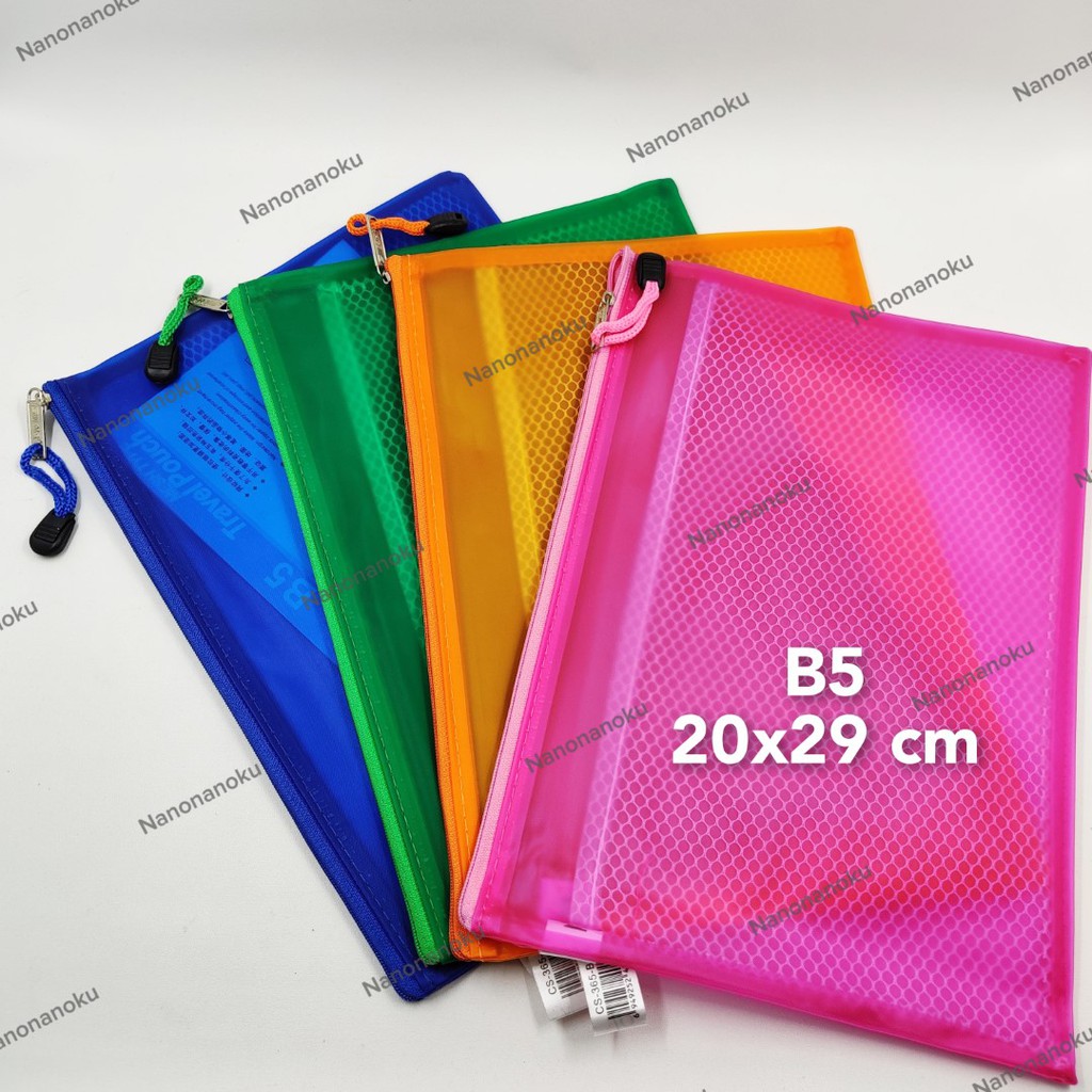 Jual Map Buku B5 Plastik Doff / Tas Dokumen Zipper Resleting | Shopee ...