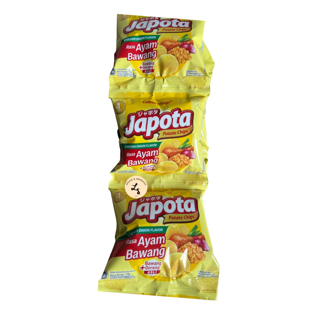 Jual Japota Keripik Kentang Ayam Bawang/Rumput Laut 1 Renceng Isi 10 ...