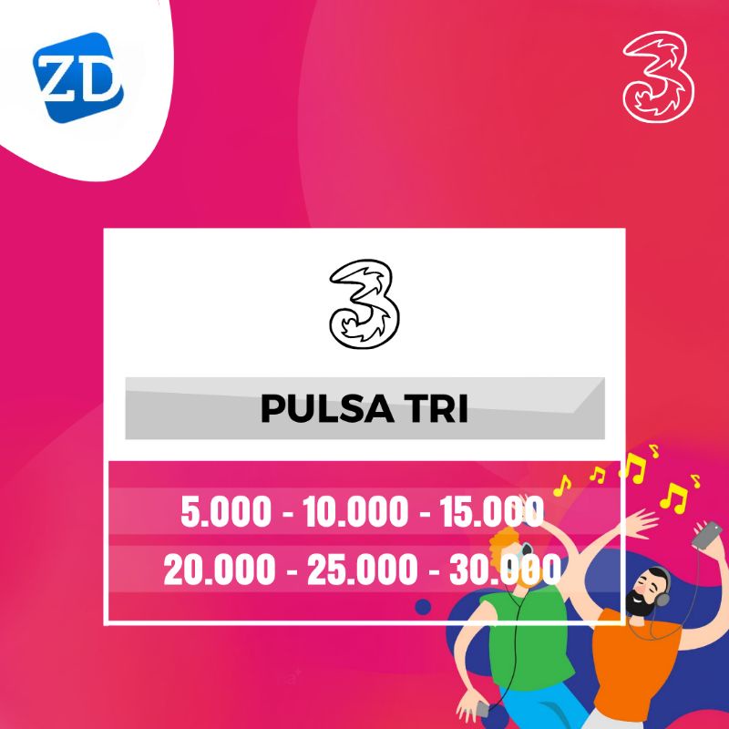 Jual Pulsa Tri 3 Three Murah, Menambah Masa Aktif Kartu | Shopee Indonesia